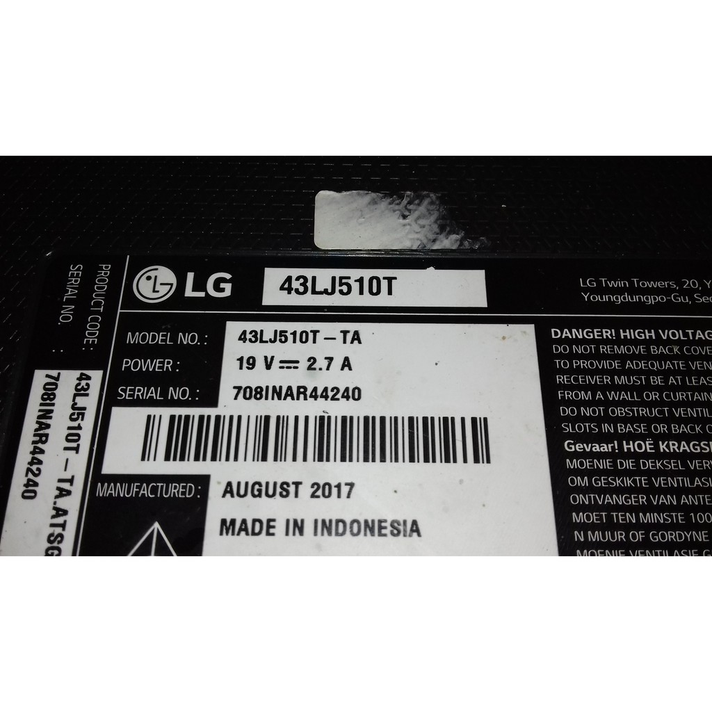 LG 43LJ510T LED TV , LED BACKLIGHT FULL SET | Shopee Malaysia
