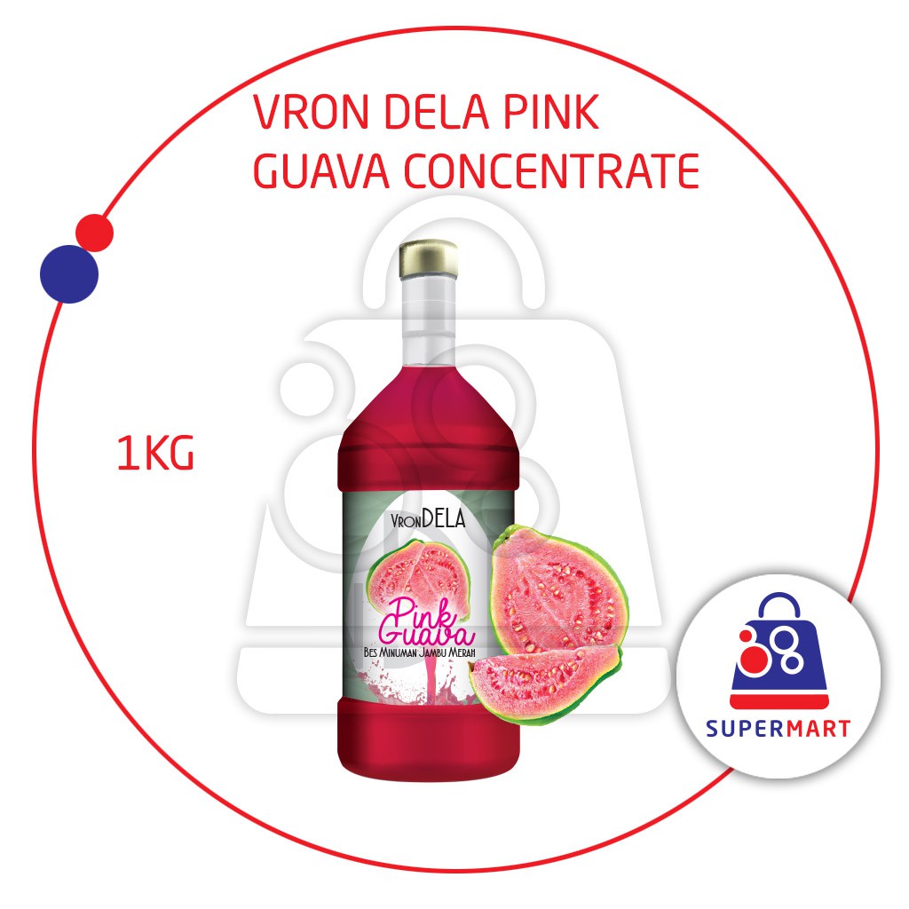 1KG PINK GUAVA FRUIT JUICE CONCENTRATE / BALANG AIR / KORDIAL / DRINK ...