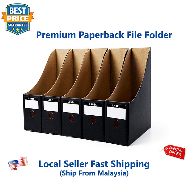 Hard Paper Box File Folder Magazine Organizer File Storage | Shopee ...