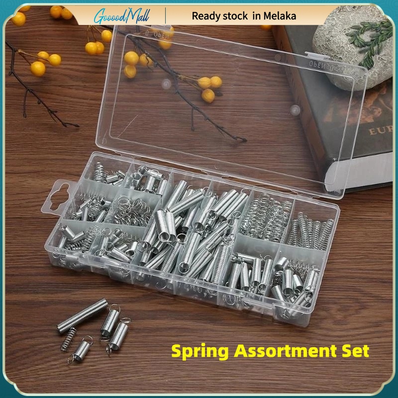 Spring Assortment Set 200pcs with Compression Spring and Tension Spring ...