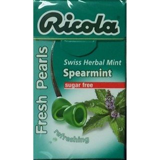 20 Packs Ricola Sugar Free Fresh Pearls Spearmint Chewy Refreshment 25g Each HALAL (LOCAL READY ...