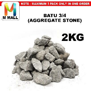 M MALL 2KG Concrete Stone 3/4'' / Batu Concrete 3/4 for base material ...