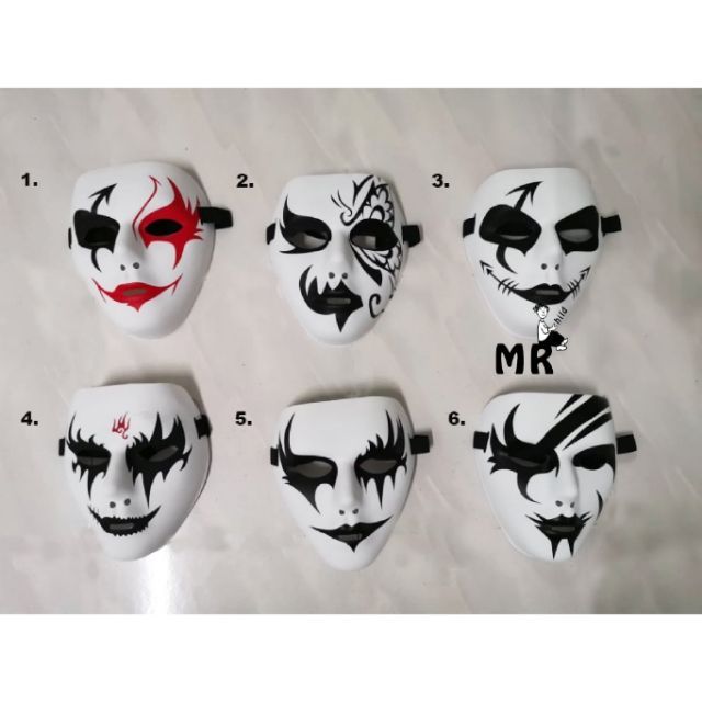 Hand-painted hip-hop mask Jabbawockeez mask version Jabba corak street ...