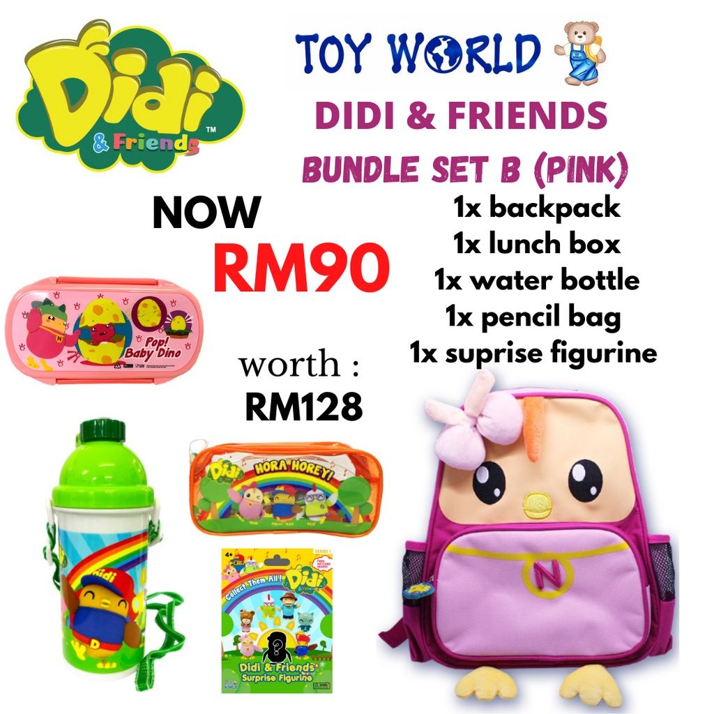 Toy World Didi and Friends Bundle Set A - Pink | Shopee Malaysia