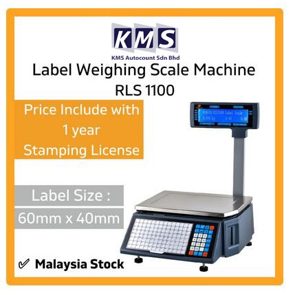 Rongta Barcode Label Weighing Scale Machine 30kg RLS 1100 Timbang ...
