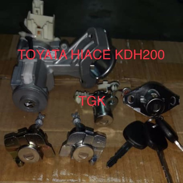 TOYOTA HIACE KDH200 STARTER KEY WITH DOOR KEY LOCK SET (FULL SET ...