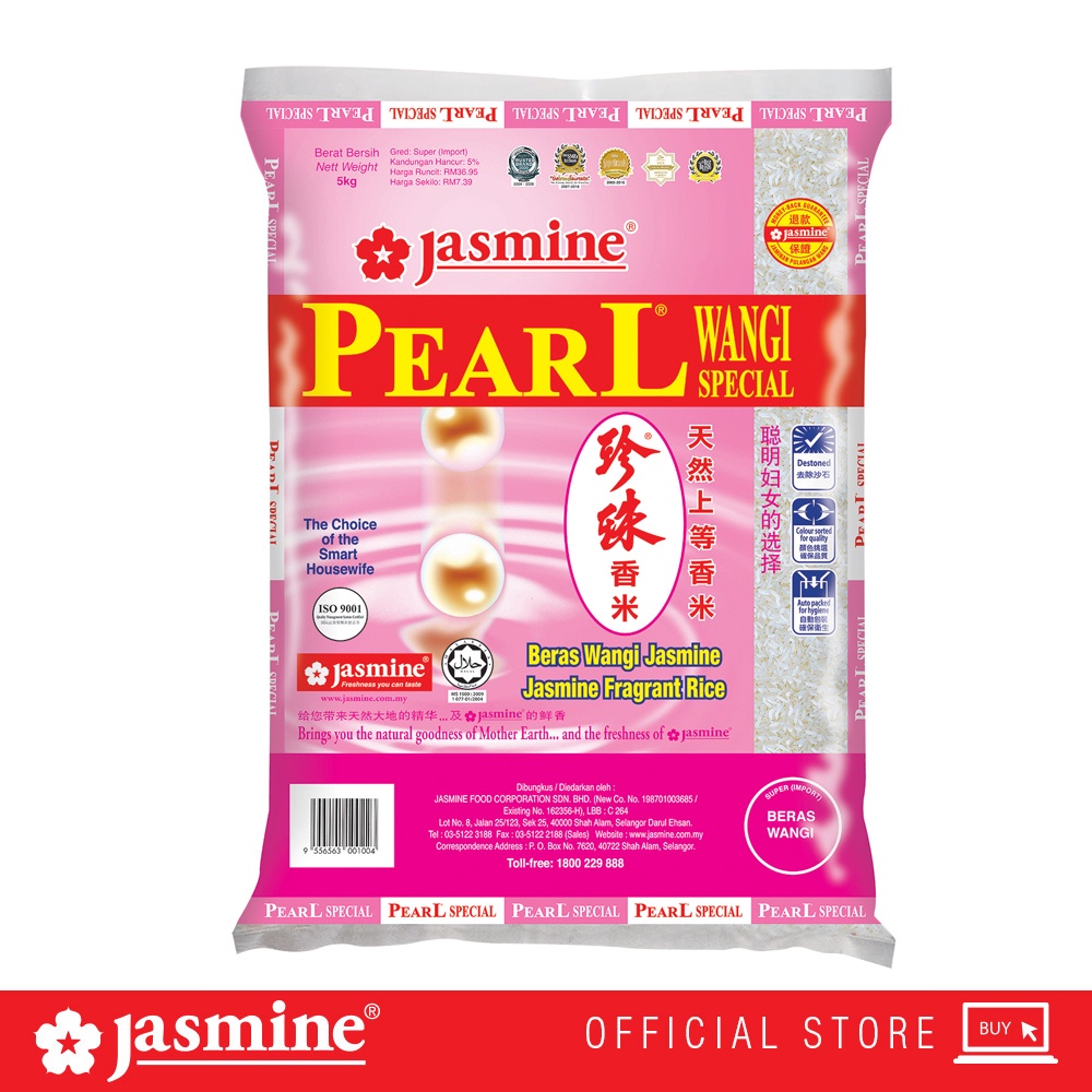 Jasmine Pearl AAA Fragrant Special Rice 5kg | Shopee Malaysia