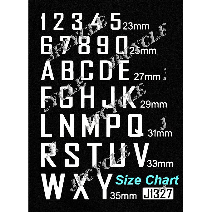 Sticker Nombor Plate Motor (J1327) | Shopee Malaysia