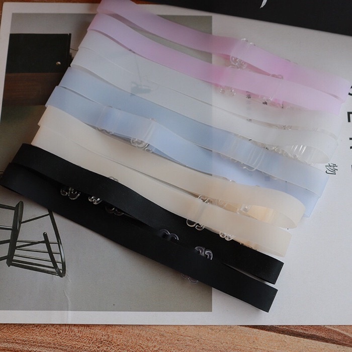 (Ready stock ) Adjustable Shoulder Transparent Silicone Invisible Strap ...