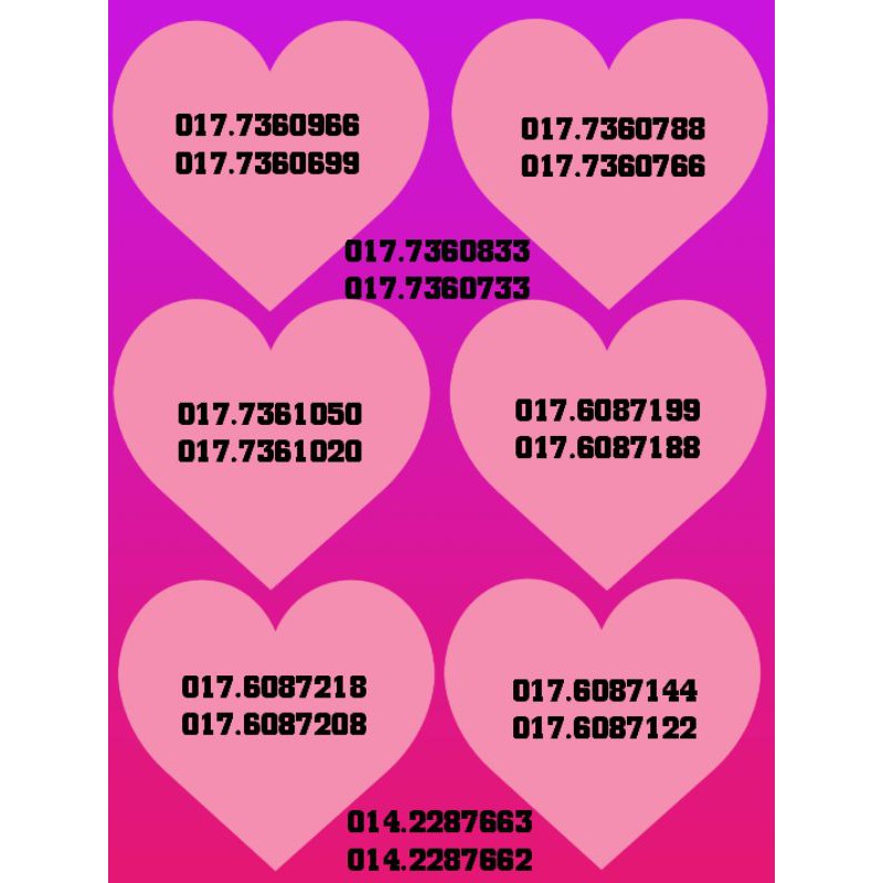 Maxis Hotlink Vip Couple Number - Nombor Vip Kahwin | Shopee Malaysia