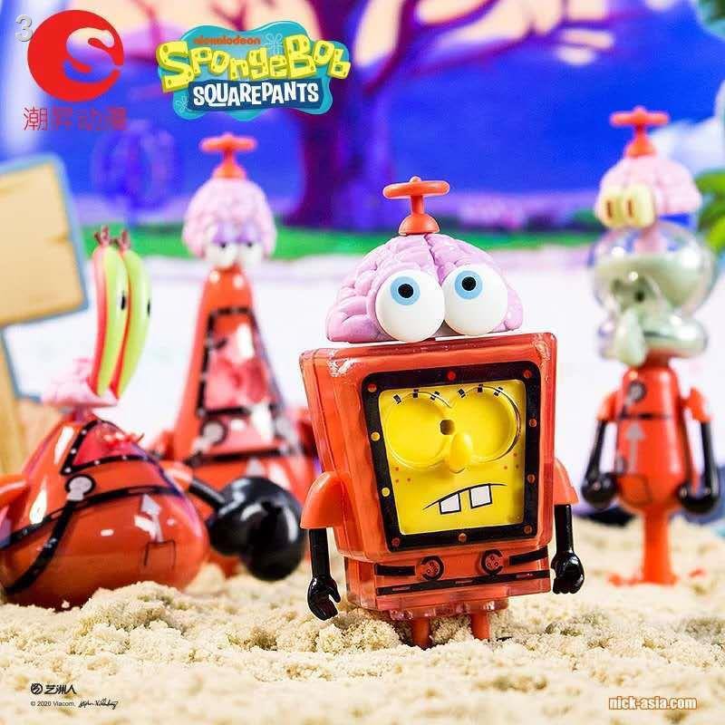 Genuine SpongeBob SquarePants Blind Box Weird Spinning Naoer Full Set ...