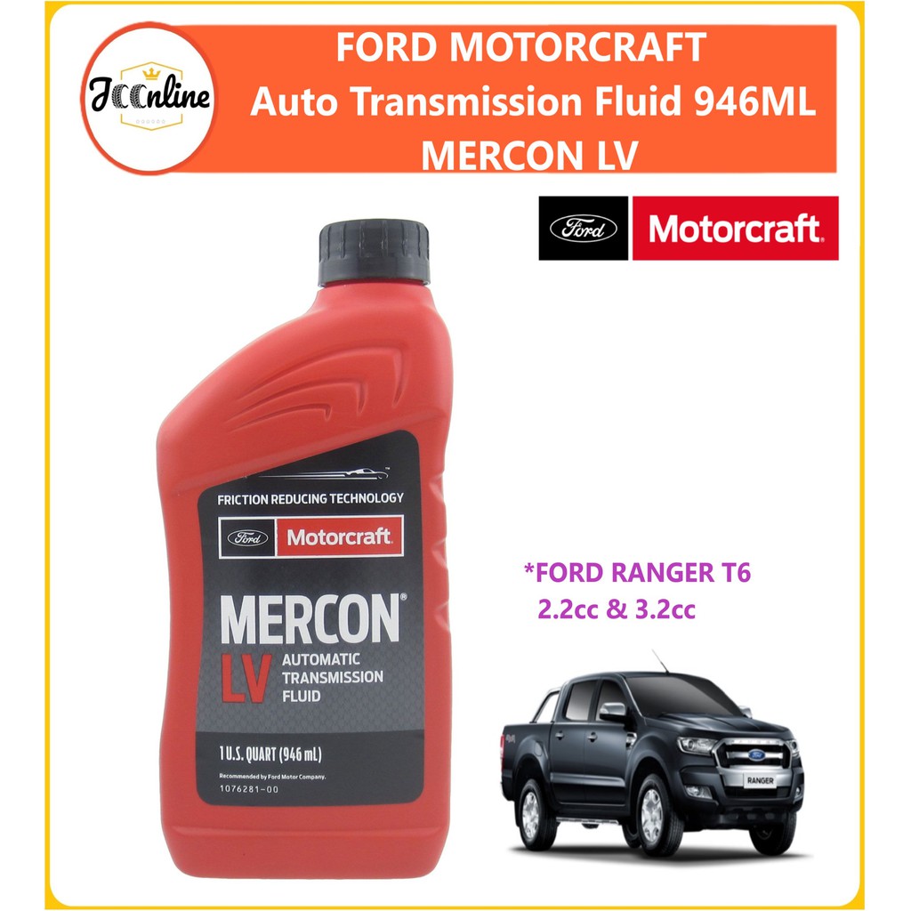 Ford Motorcraft Mercon LV ATF 946ML Ford Ranger T6 Automatic ...