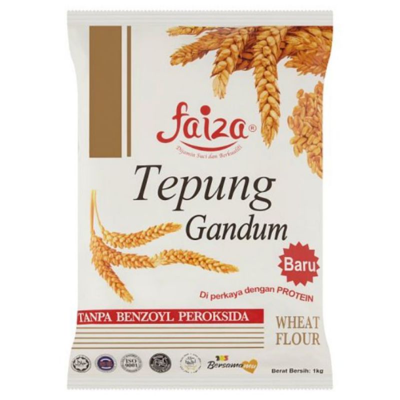 Faiza tepung gandum wheat flour 1kg | Shopee Malaysia