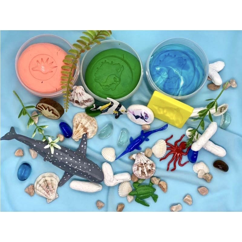 Handmade - Ocean Life Playdough Kit | Shopee Malaysia