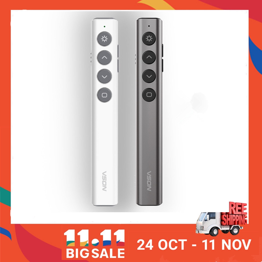 Wireless Presenter Remote Control PowerPoint Laser Pointer PPT | Shopee ...