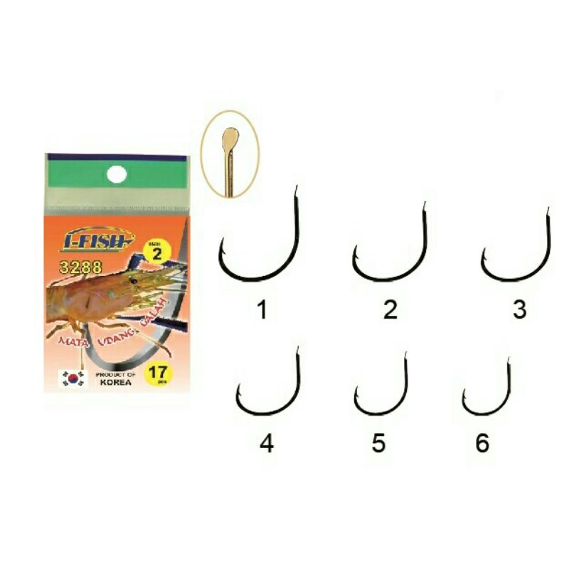 (Ready stock) prawn hook 3288(flat) | Shopee Malaysia