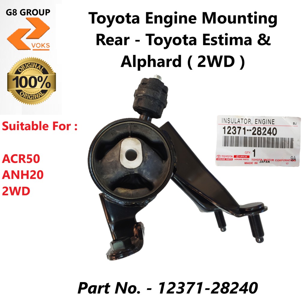 Toyota Engine Mounting Rear - Toyota Estima & Alphard ( 2WD ) ( 12371 ...