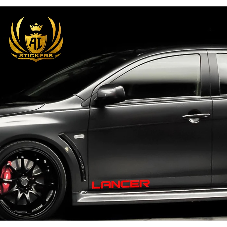Mitsubishi Lancer Decal Vinyl Sticker Lower Door Bumper (1 Sets ...