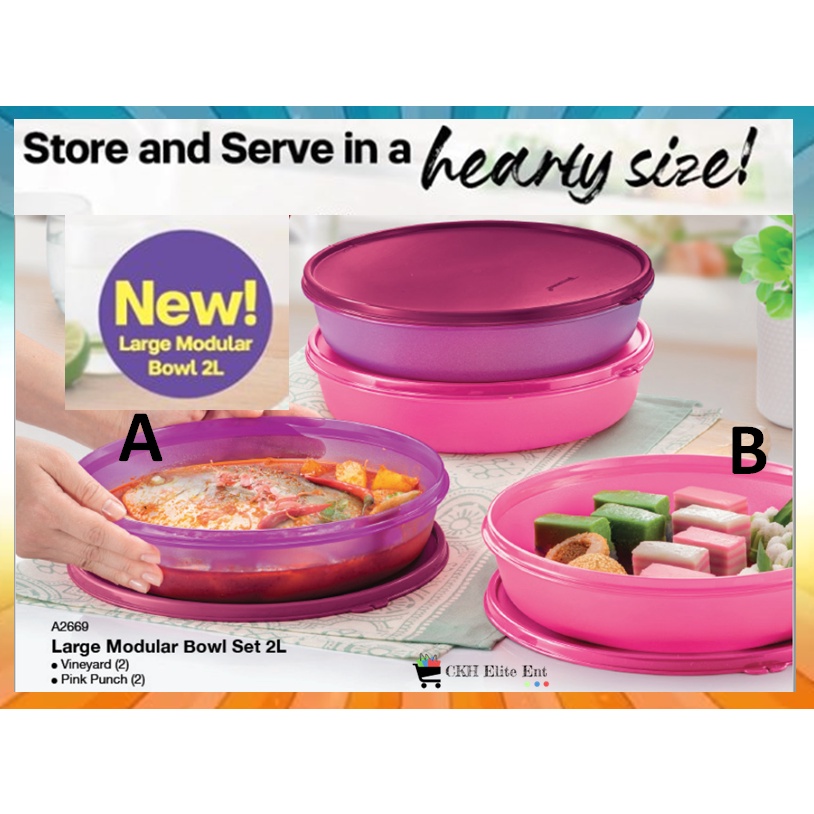 Tupperware Large Modular Bowl 2L (1pcs) | Shopee Malaysia