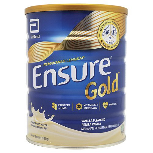 Abbott Ensure Gold Vanilla Flavored Complete Nutrition Powder 850g | Shopee Malaysia