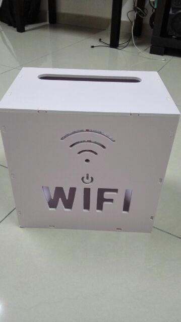 Wifi Modem Router Cable Adaptor Storage Box Organizer (Double Layer ...