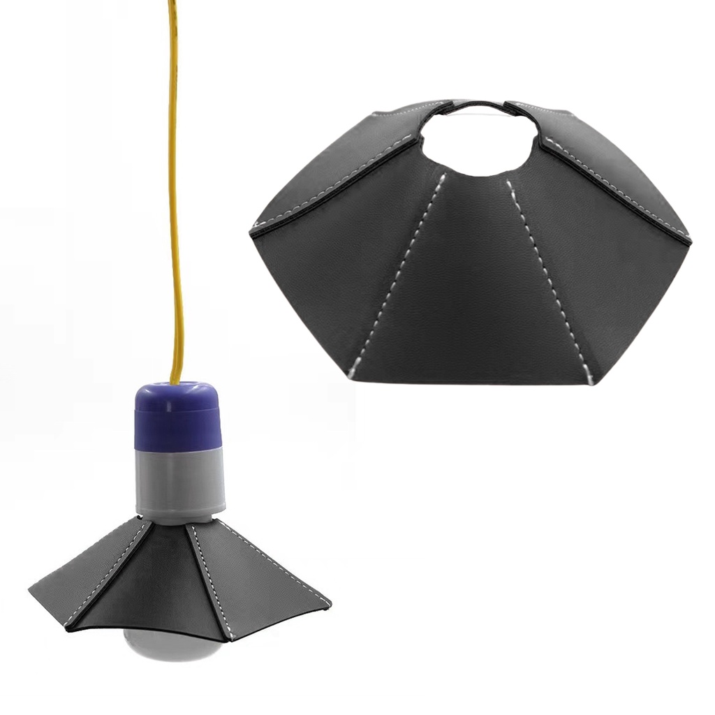 Leather Lamp Shade Durable Lampshade Vintage Light Cover Vintage ...
