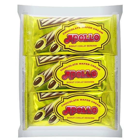 Apollo Chocolate Stick Wafer Cream Jajan 12X11G | Shopee Malaysia