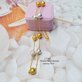 EMAS BANGKOK ORI Rantai Leher Boba Besar Dewasa | Shopee Malaysia