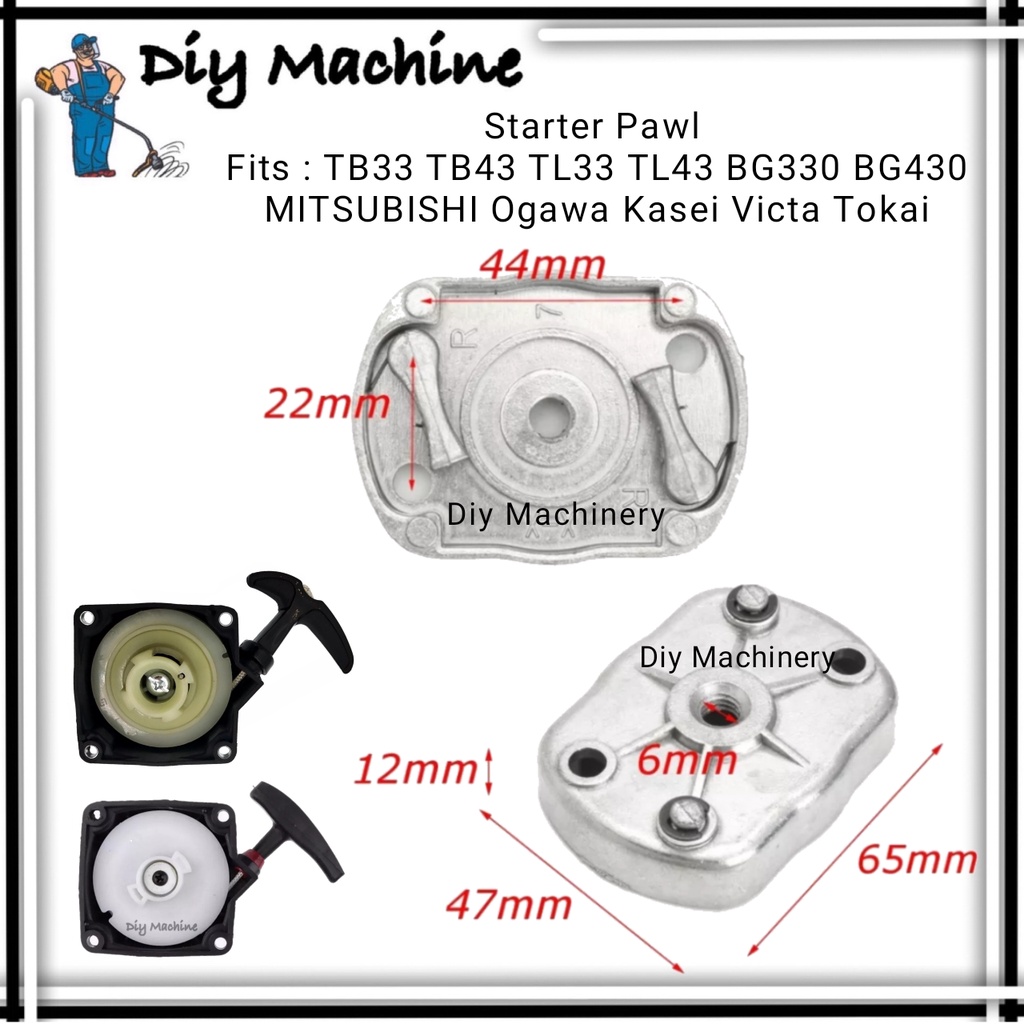 Mesin Rumput Starter Pawl TB33 TB43 MITSUBISHI TL33 TL43 TU33 TU43 ...