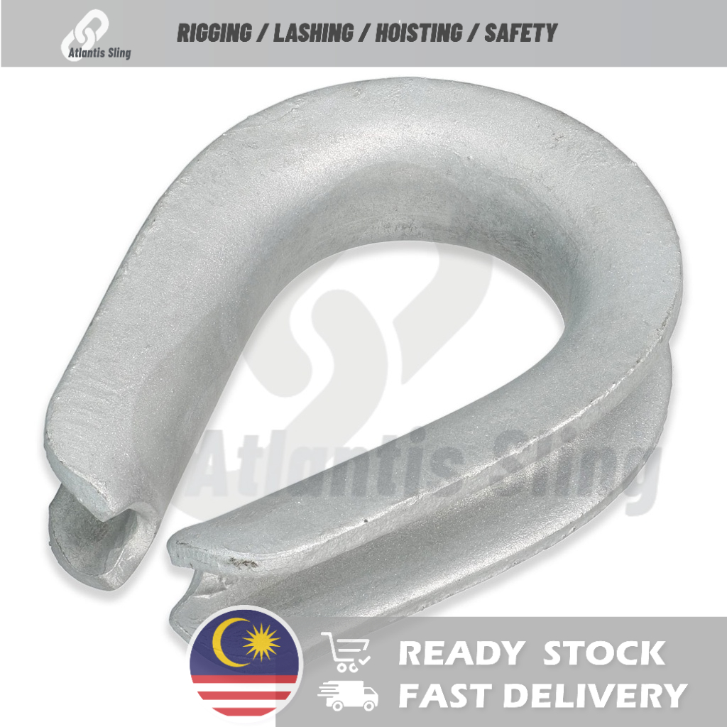 Wire Rope Cable Wire Thimble Galvanised [ready Stock Malaysia] Shopee Malaysia