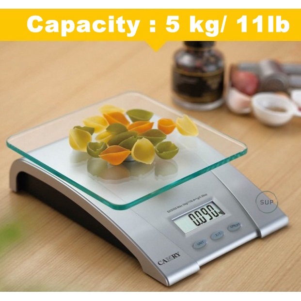 Camry Electronic Kitchen Scale - 5kg/11lb / Digital Timbang / Tempered ...