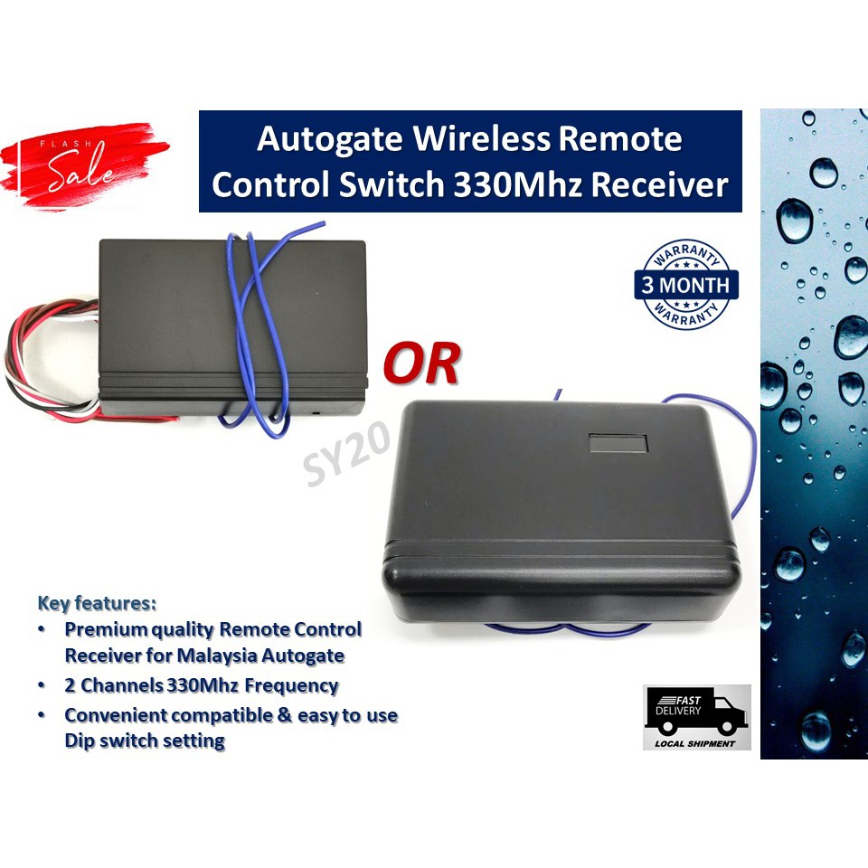 Autogate Wireless Remote Control Switch 330Mhz Receiver | Shopee Malaysia