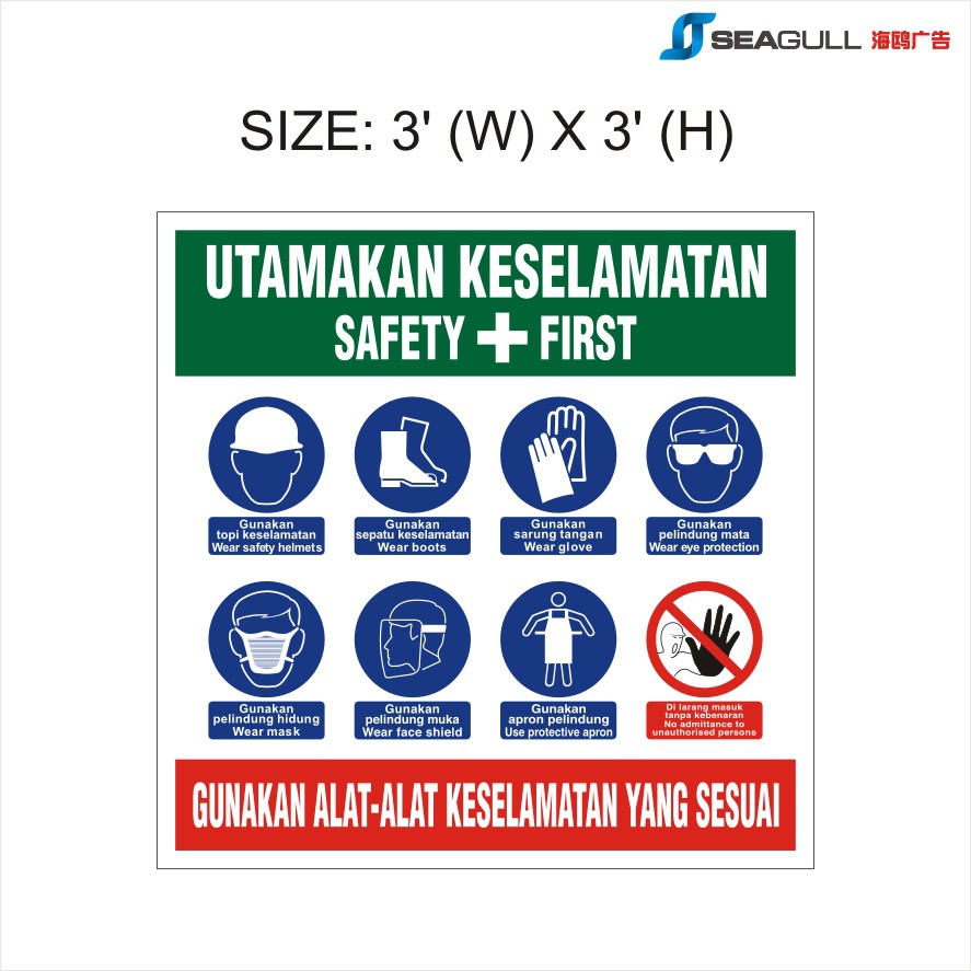 Utamakan Keselamatan Gunakan Alat-alat Keselamatan Yang Sesuai / Right ...