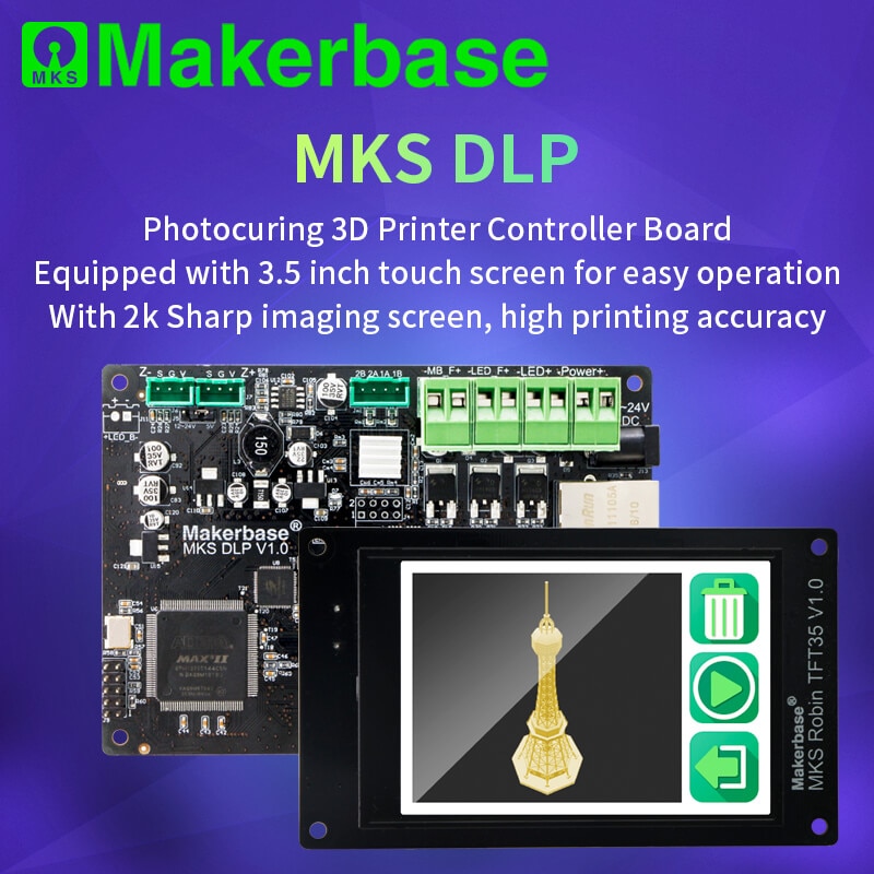 Makerbase mks dlp sla uv lcd resin 3d printer off-line control board ...