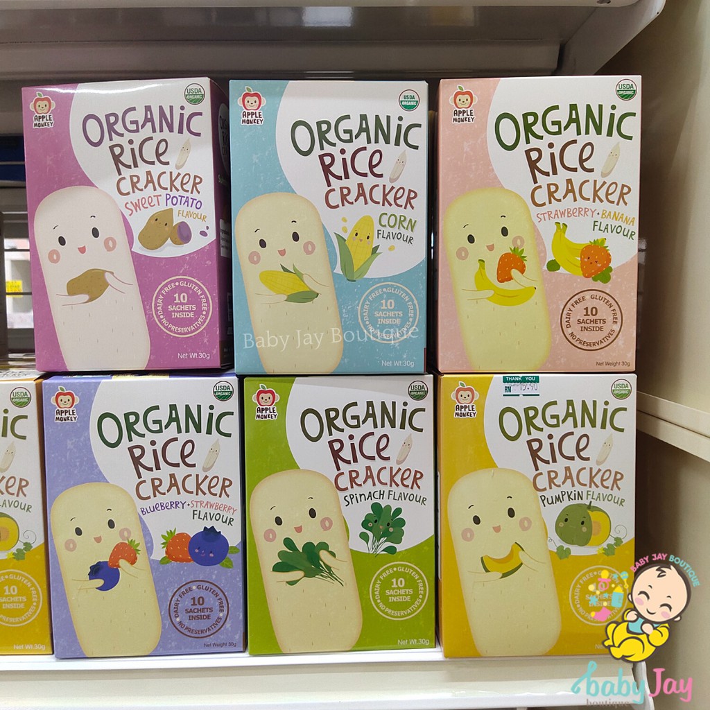 Organic Rice Cracker 30g (10 Sachet) | Shopee Malaysia