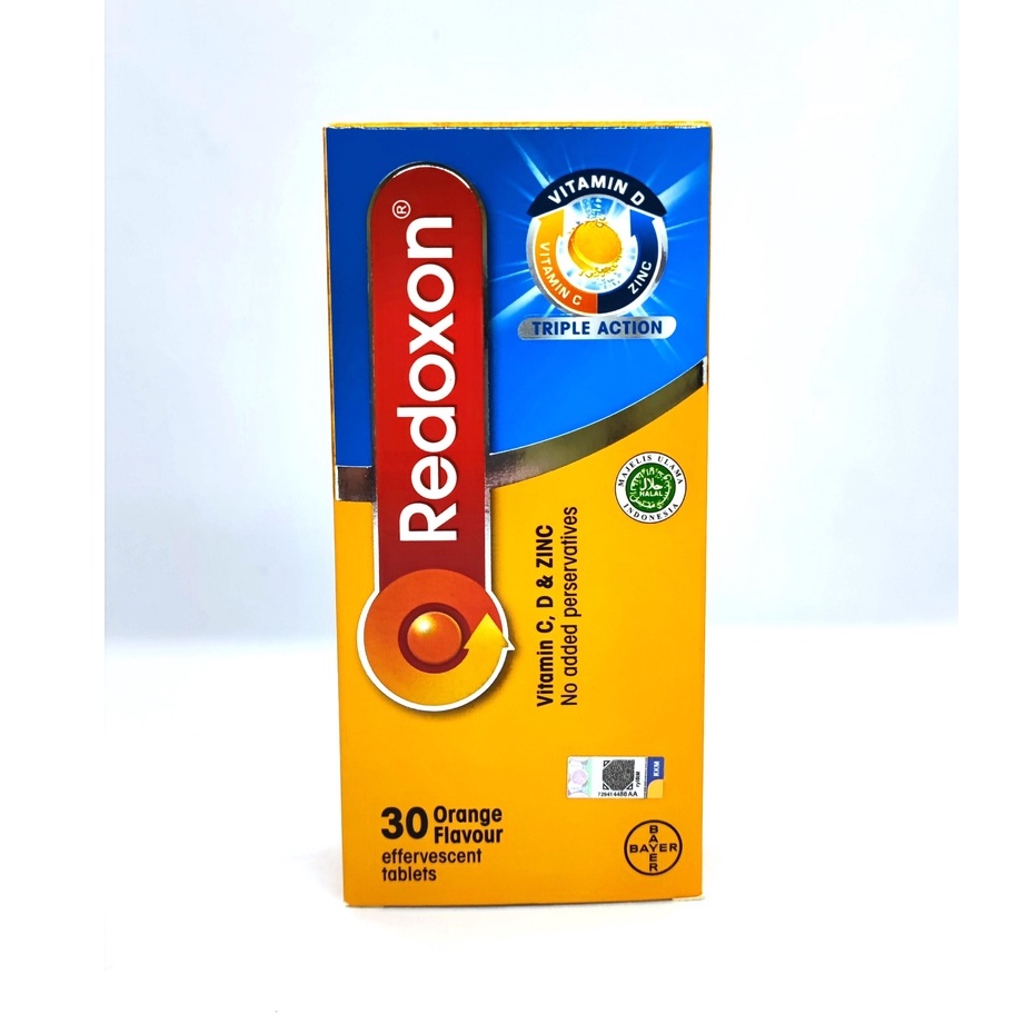 Redoxon Triple Action Effervescent Tablets 30s (Orange Flavour ...