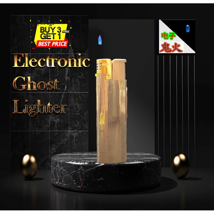 Glittering Electronic Push-Type Floating Fire Ghost Lighter | Shopee ...