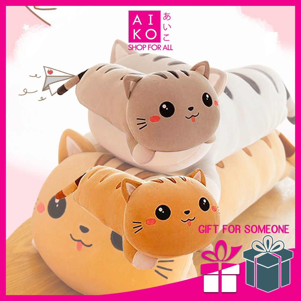 (AIKO)LIE DOWN CAT KUCING PLUSH TOY SOFT TOYS CHILDREN GIFT BIRTHDAY ...
