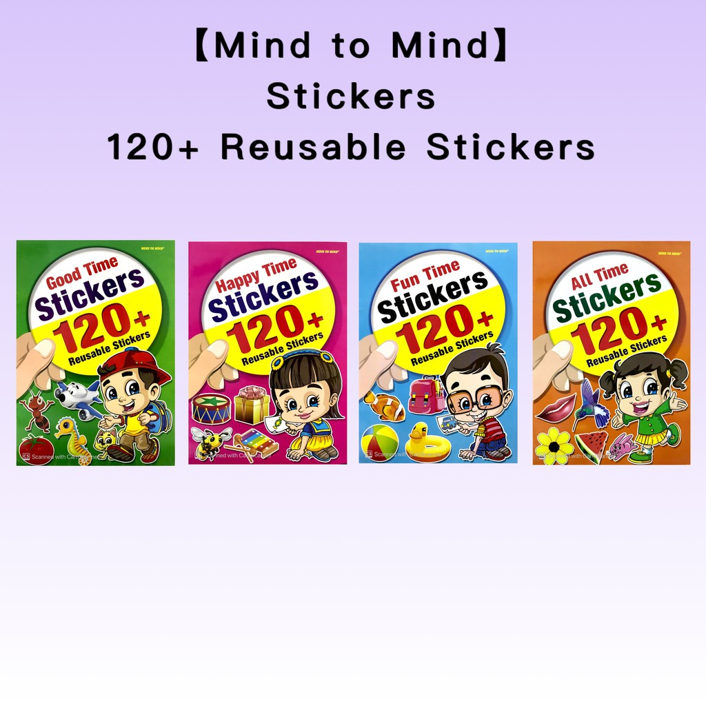 【Mind to Mind】Stickers 120+ Reusable Stickers (Creative Stickers Book ...