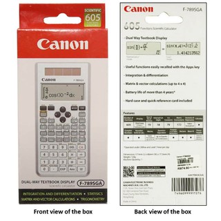 Scientific calculator Canon F-789SGA canon 789 sga | Shopee Malaysia