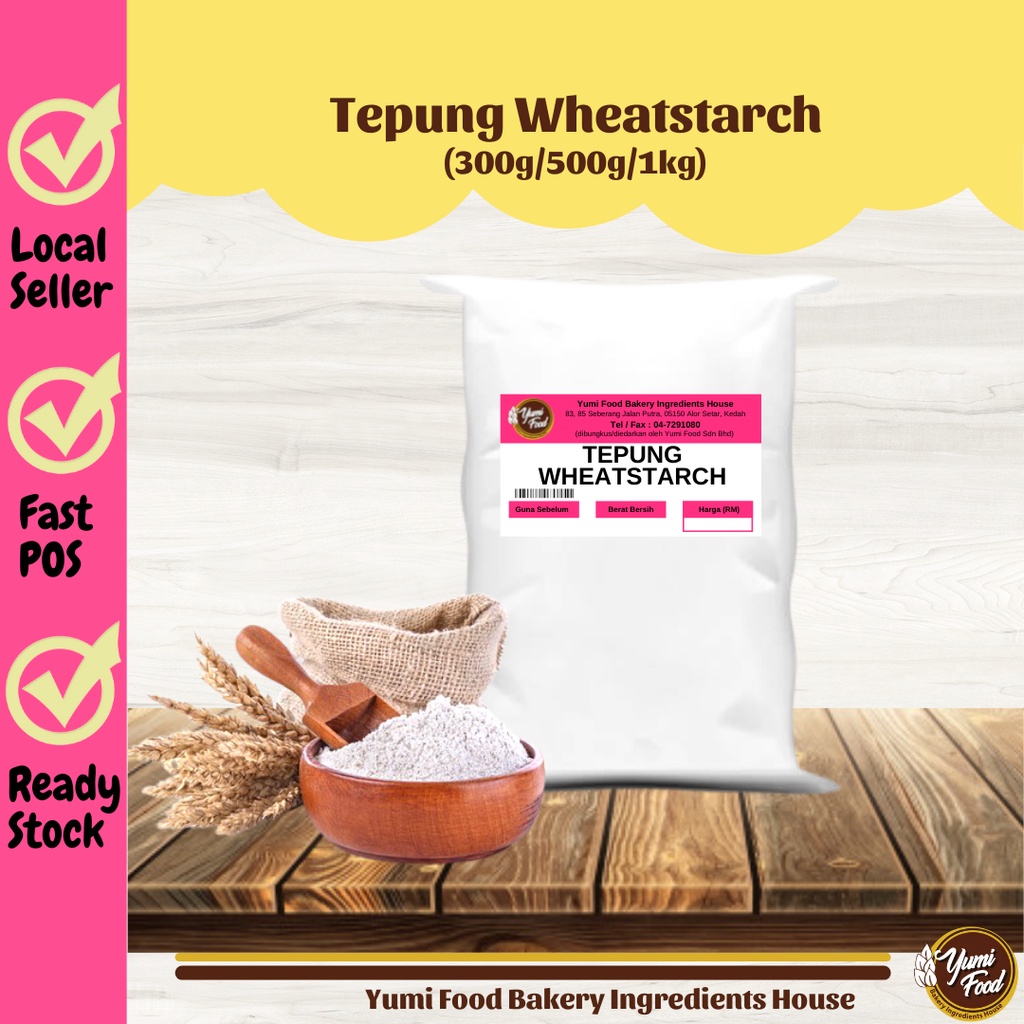 [READY STOCK] HALAL Tepung Wheat Starch/ Tepung Kanji/ Kanji Gandum ...