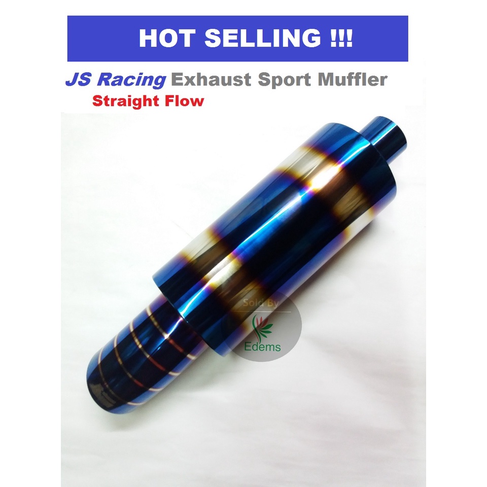 HKS JASMA JS Racing Muffler exhaust 2" Inlet Stainless Steel Exhaust ...