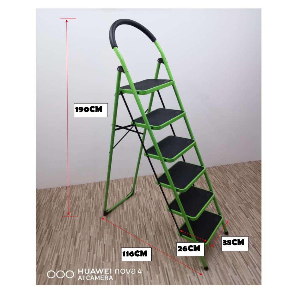 6 Steps Heavy Duty Foldable Ladder | Shopee Malaysia