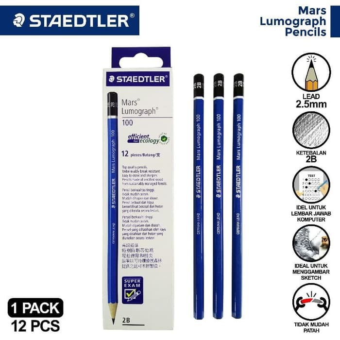 Staedtler 2b Pencils (12pcs) | Shopee Malaysia