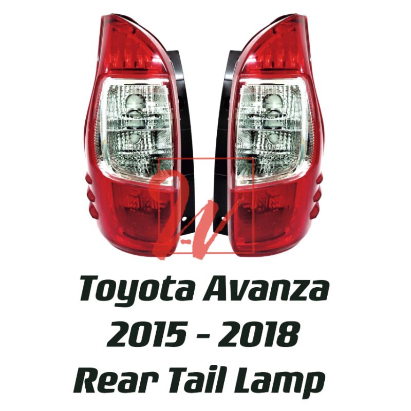 Toyota Avanza Rear Tail Lamp Light 2015 - 2018 New | Shopee Malaysia