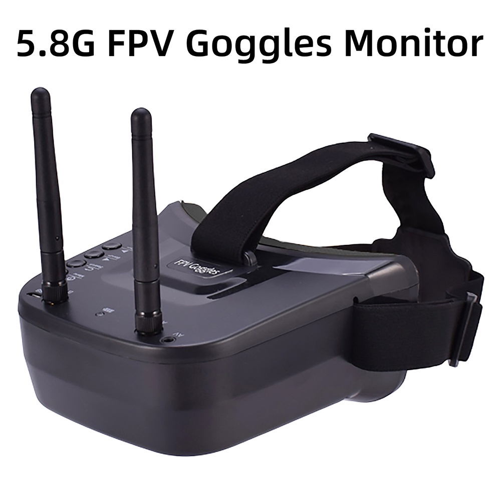 -FPV Goggles with Double Antenna 5.8G FPV Goggles 40CH Dual Antennas ...