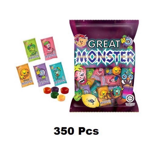 GREAT MONSTER CANDY GULA HANTU 350PCS | Shopee Malaysia
