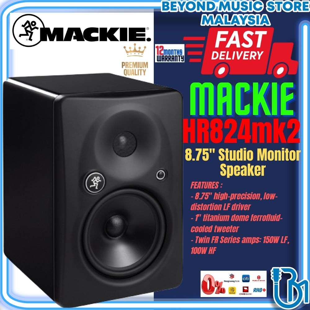 Mackie HR824mk2 8.75" Powered Studio Monitor Speaker Mark 2 (HR824 HR ...
