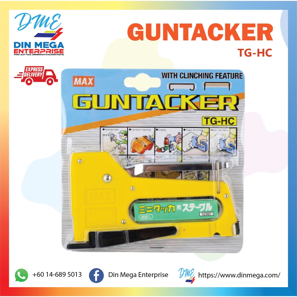 MAX GUN TACKER TG-HC STAPLER ( RANDOM COLOR ) | Shopee Malaysia