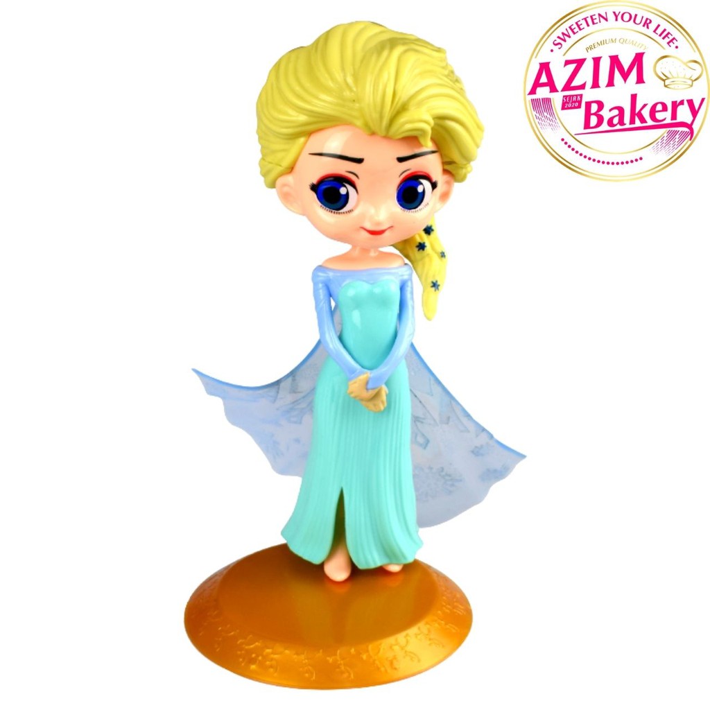 Cake Topper Cartoon Elsa Frozen Turquoise | Cake Toys Elsa Frozen ...